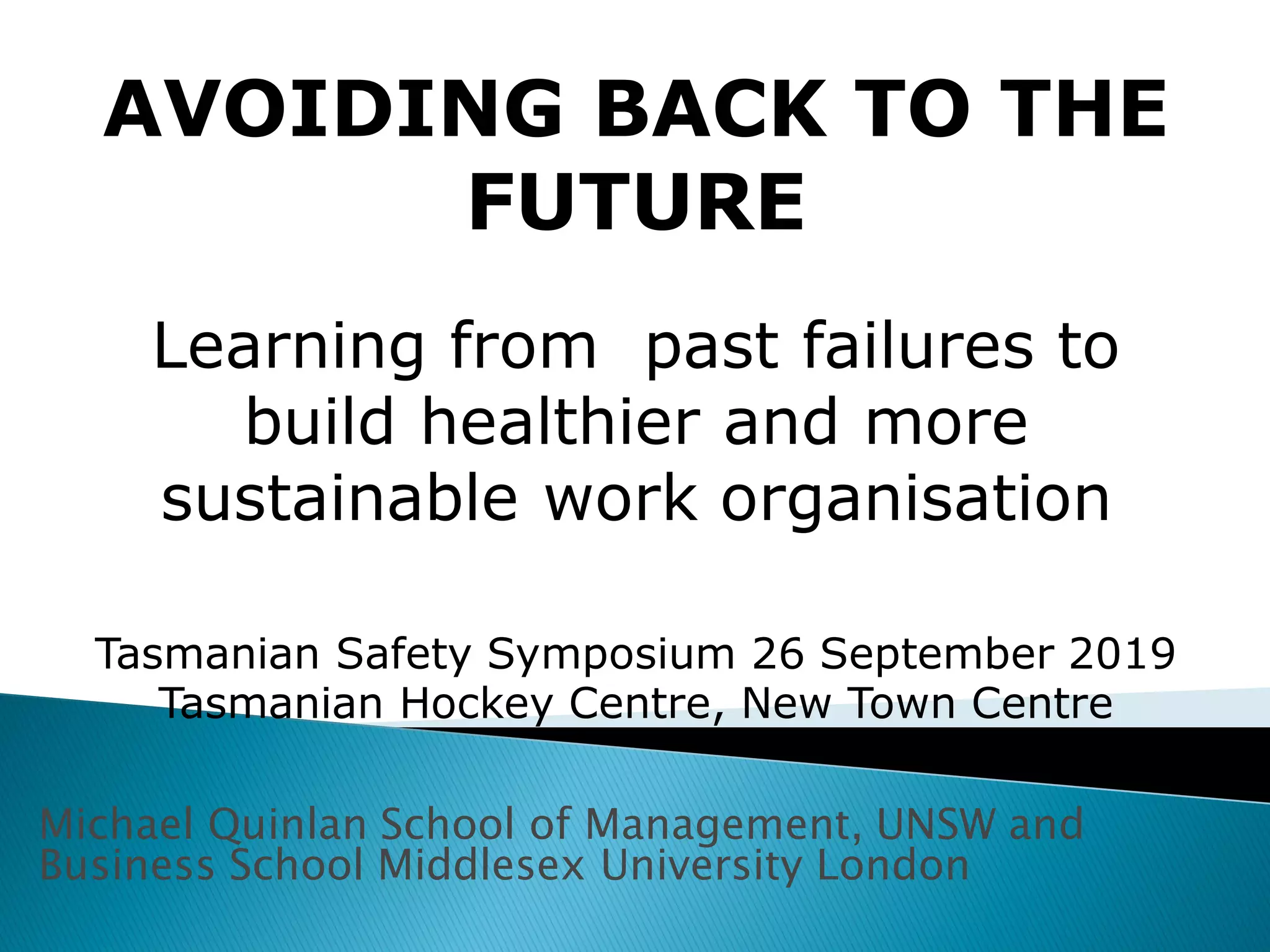 Avoiding the Future - 10 pathways to Death & Disaster | PPT