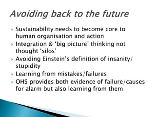 Avoiding the Future - 10 pathways to Death & Disaster | PPT