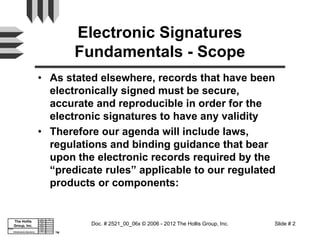 FDA 21 CFR Part 11 and Related Regulations and Guidances | PDF