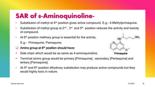 Quinolines- Antimalarial drugs.pptx