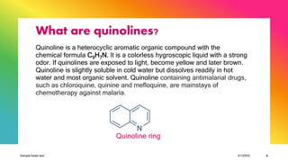 Quinolines- Antimalarial drugs.pptx