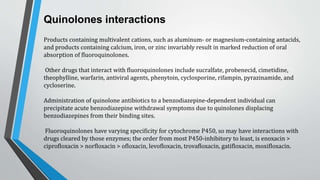 Quinolone antibiotic ( inflammation treatments ) | PPT