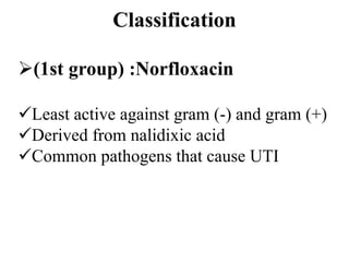 DNA Gyrase Inhibitors -Quinolones,Fluoroquinolones | PPTX