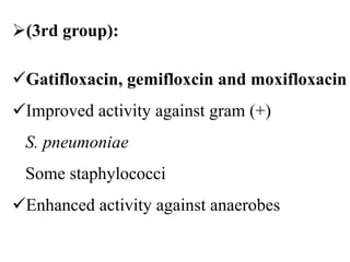 DNA Gyrase Inhibitors -Quinolones,Fluoroquinolones | PPTX
