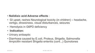 Quinolones and flouroquinolones | PPTX