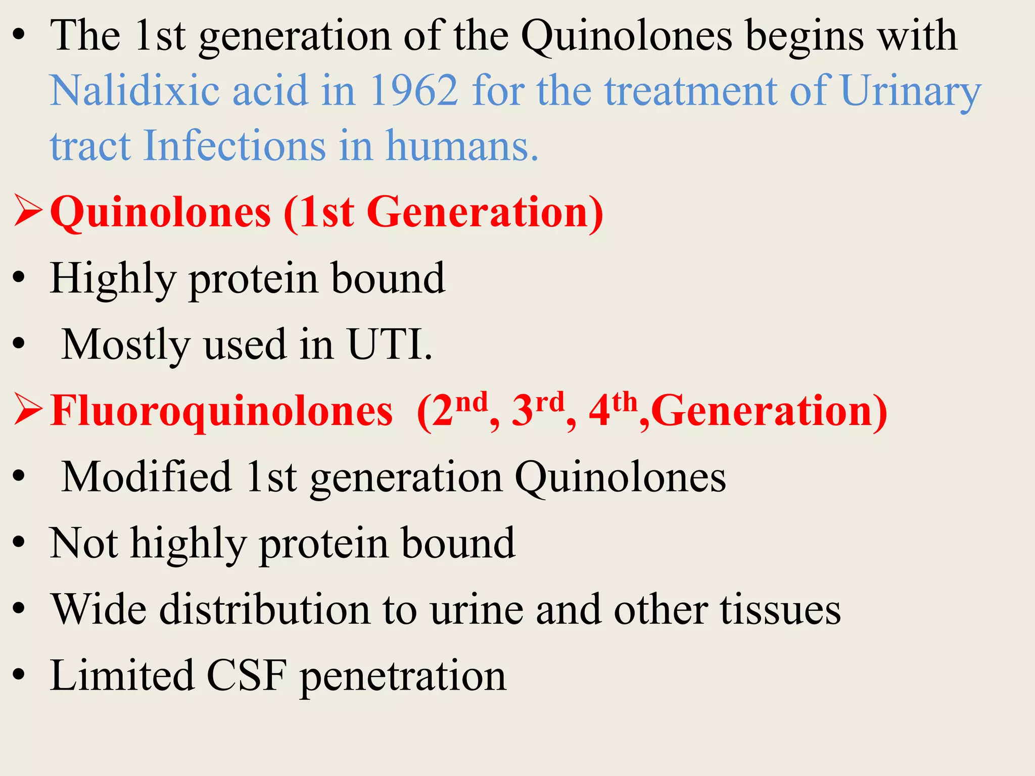 Quinolones antibiotics | PPTX