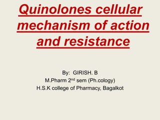 Quinolones antibiotics | PPTX
