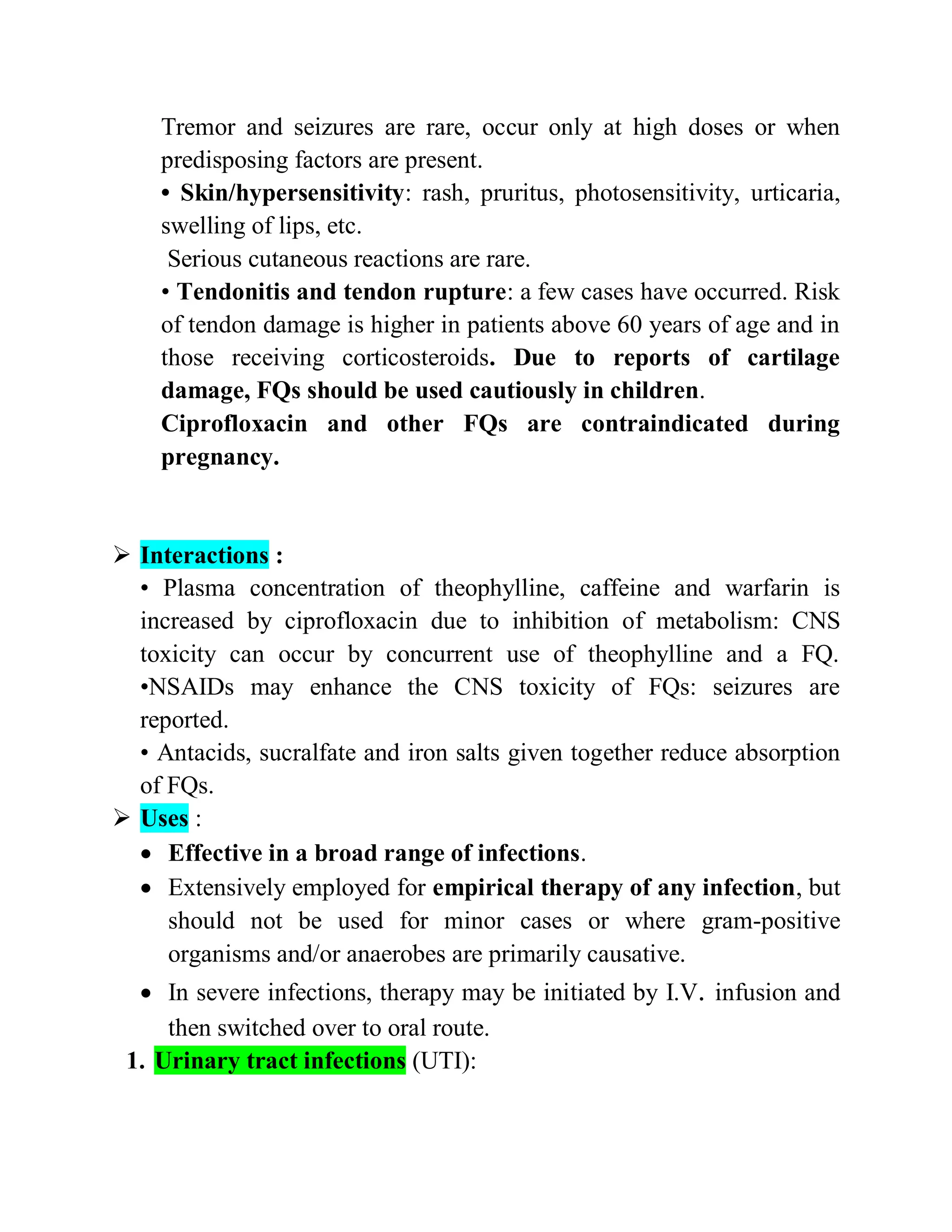 Quinolones & fluoroquinolones | PDF