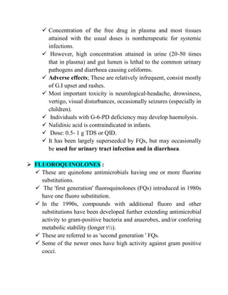 Quinolones & fluoroquinolones | PDF