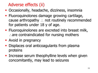 Quinolones, fluoroquinolones | PPT