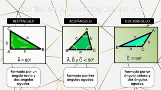 Los triángulos: Clasificación según sus lados y sus ángulos | PPTX