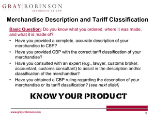 U.S. Customs and Standards Regulations | PPTX