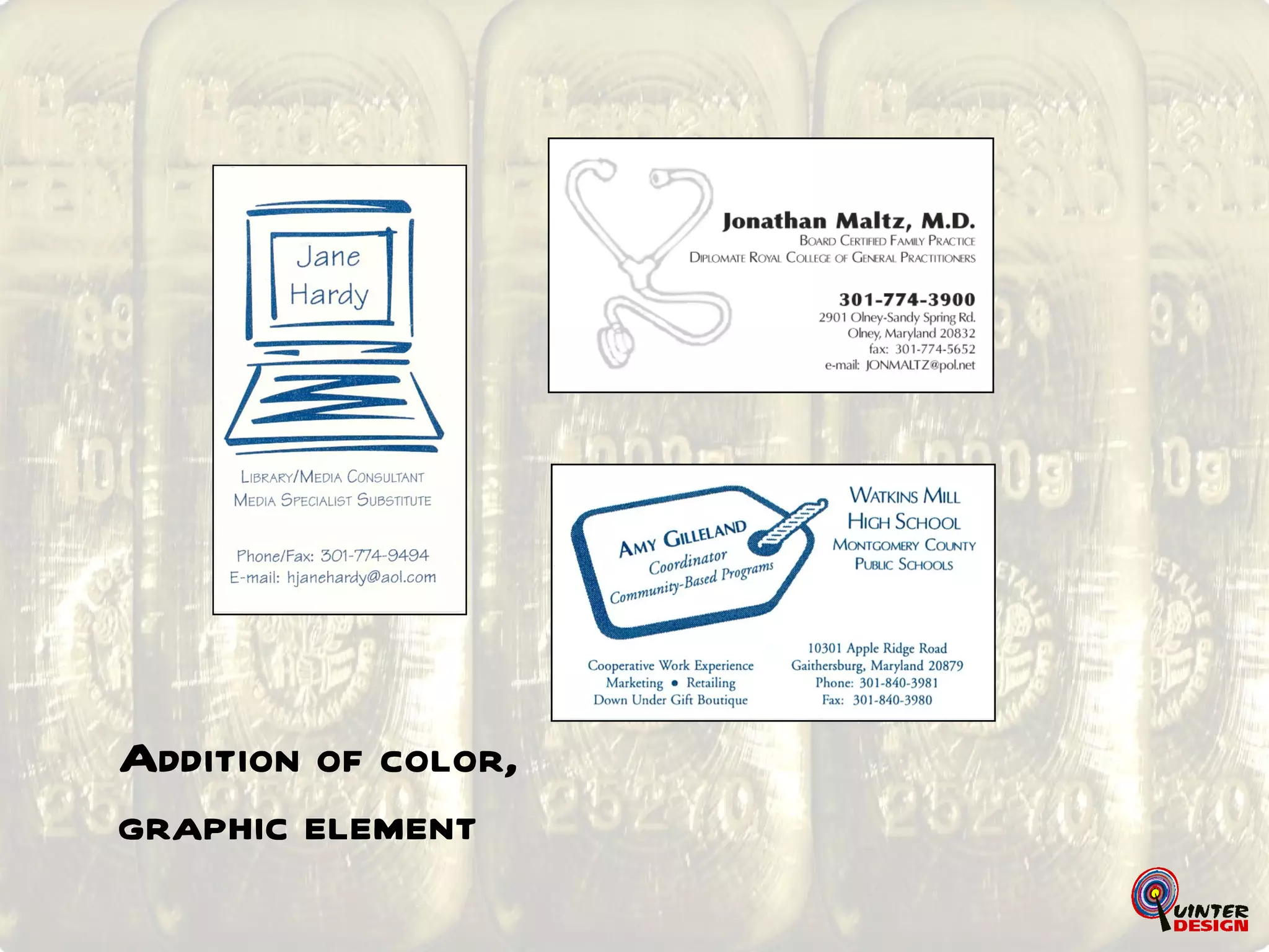 Quinter design bizcrd talk | PPT