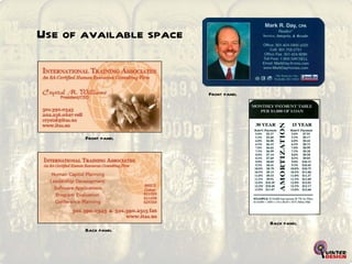 Quinter design bizcrd talk | PPT