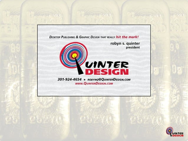 Quinter design bizcrd talk | PPT