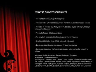 Quintessentially | PPTX
