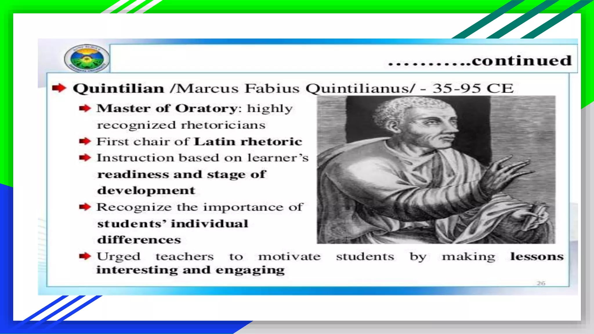 Quintilian's theory | PPTX