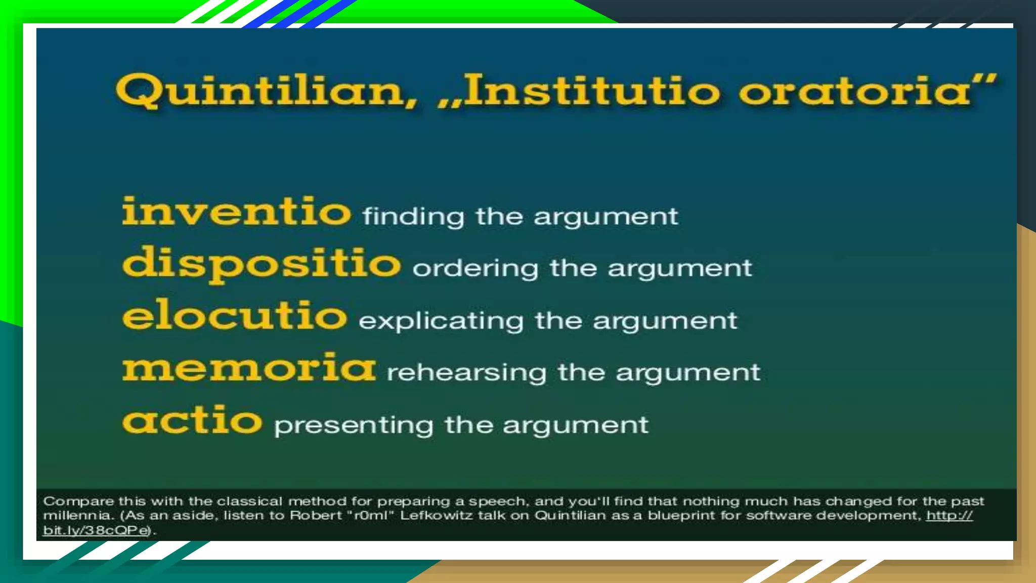 Quintilian's theory | PPTX