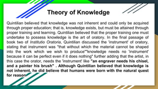 Quintilian's theory | PPTX