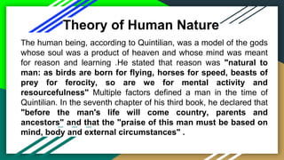 Quintilian's theory | PPTX