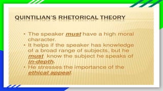 Quintilian's theory | PPTX