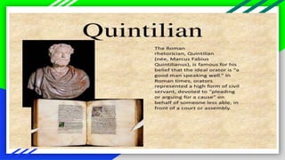 Quintilian's theory | PPT