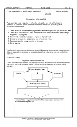 Quinto actividades bloque v | PDF