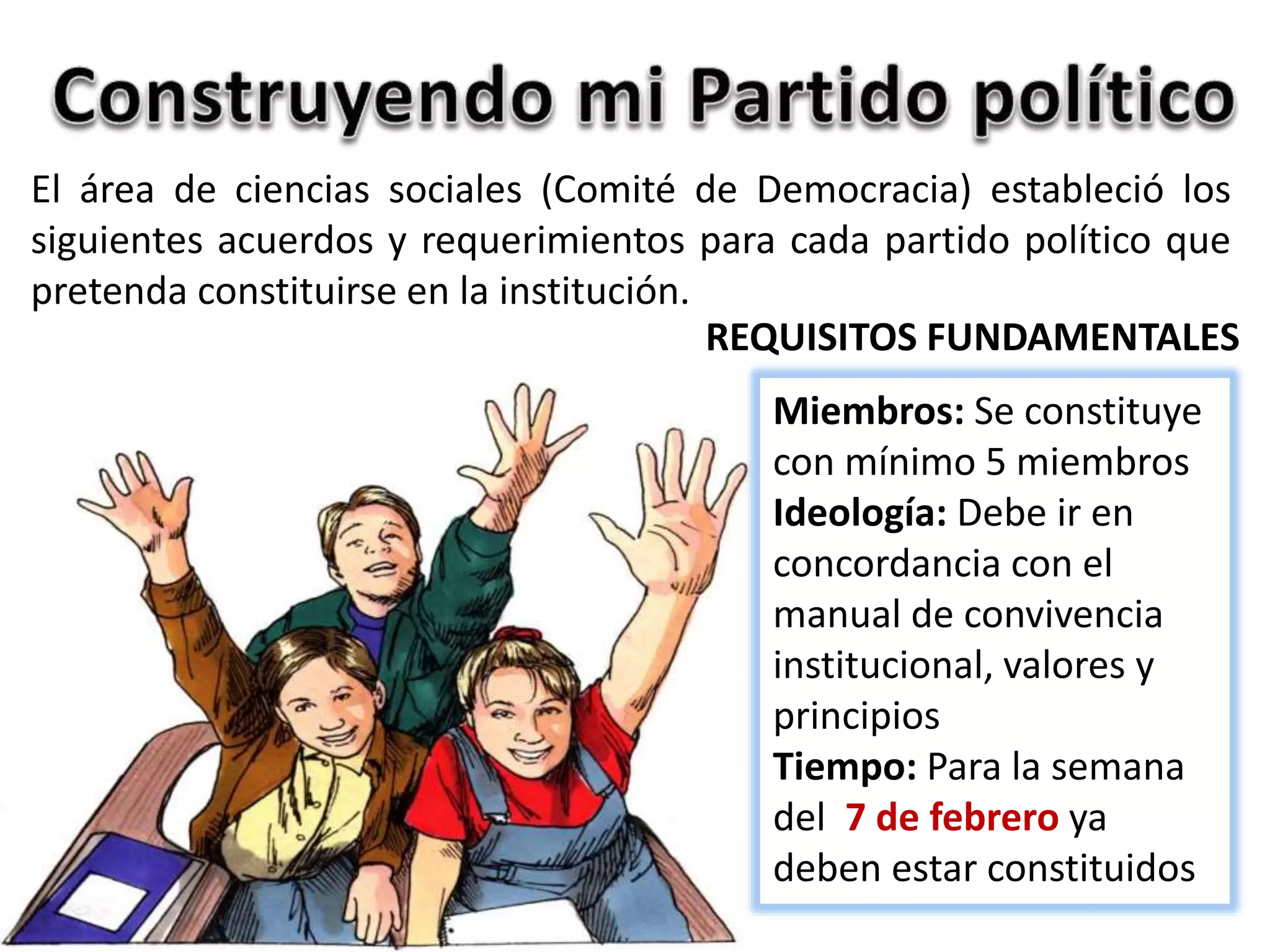 Introducción a partidos políticos estudiantiles | PPT