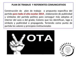 Introducción a partidos políticos estudiantiles | PPTX