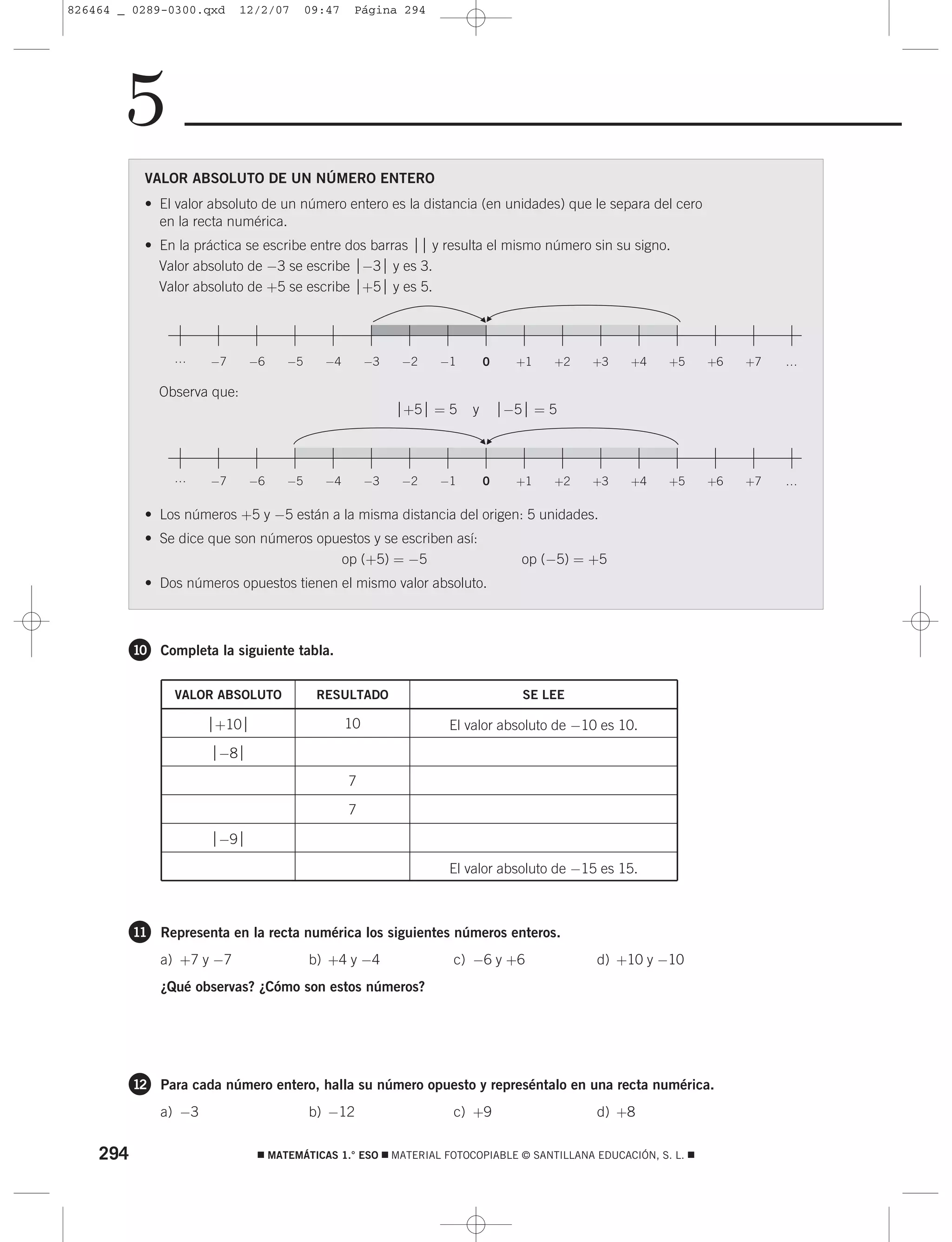 Quinto números enteros 1 | PDF