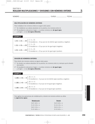 Quinto números enteros 1 | PDF
