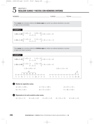 Quinto números enteros 1 | PDF