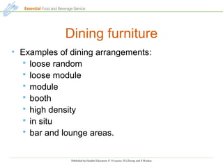 Front of House Service Items | PPT