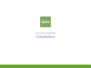 Quire Guide (English ver.) | PPTX