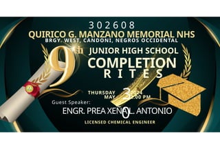 GRADUATION TARPAULIN TEMPLATE - FOR EDIT | PPTX