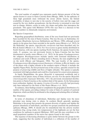 A High Grassland Bee Community in Southern Brazil: Survey and Annotated ...