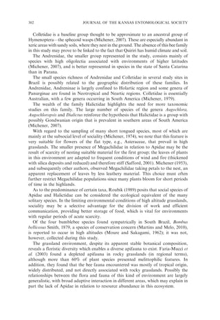 A High Grassland Bee Community in Southern Brazil: Survey and Annotated ...