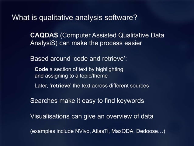 How to do qualitative analysis with Quirkos 2 | PPT