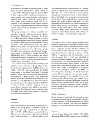 The Group Session Rating Scale | PDF