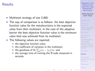 Yield curve estimation in Costa Rica | PPT