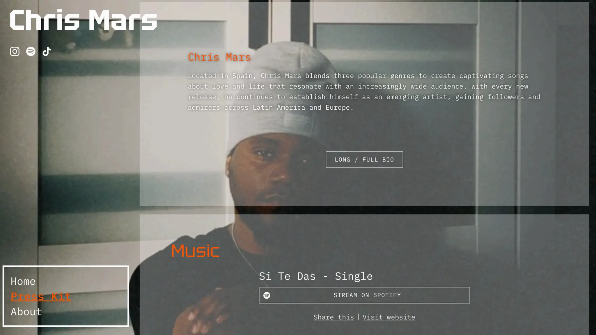 Chris Mars | Electronic Press Kit | PP5 | PDF
