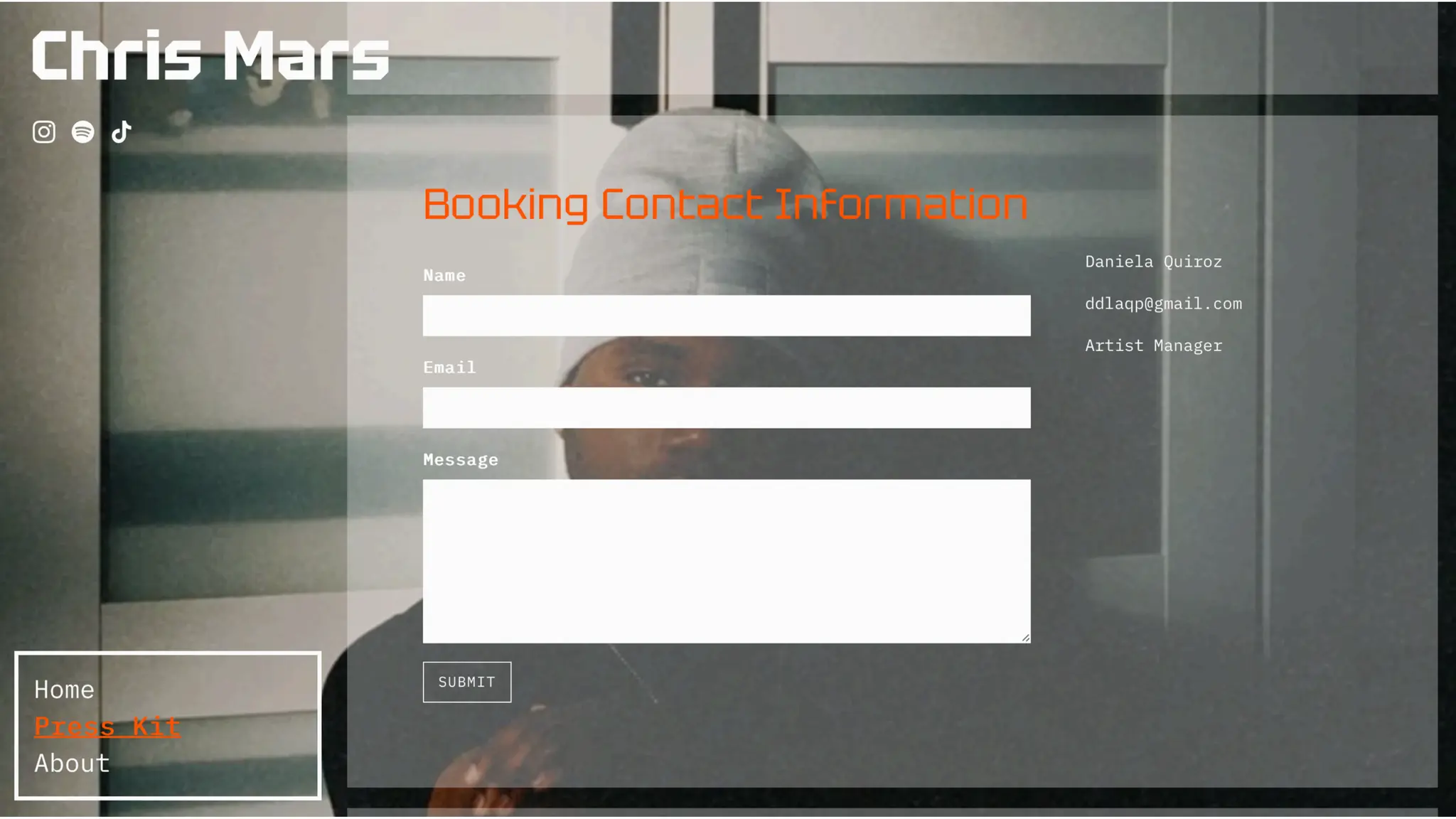 Chris Mars | Electronic Press Kit | PP5 | PDF