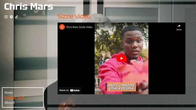 Chris Mars | Electronic Press Kit | PP5 | PPT | Free Download