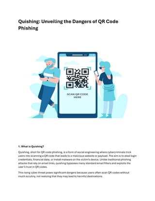 Quishing Unveiling the Dangers of QR Code Phishing.pdf | Free Download