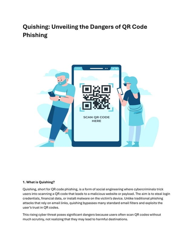 Quishing Unveiling the Dangers of QR Code Phishing.pdf | Free Download
