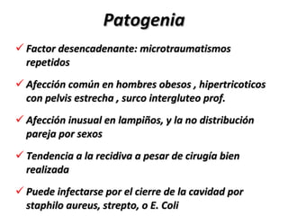 Enfermedad pilonidal | PPT