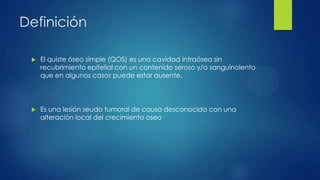 Quiste óseo | PPTX