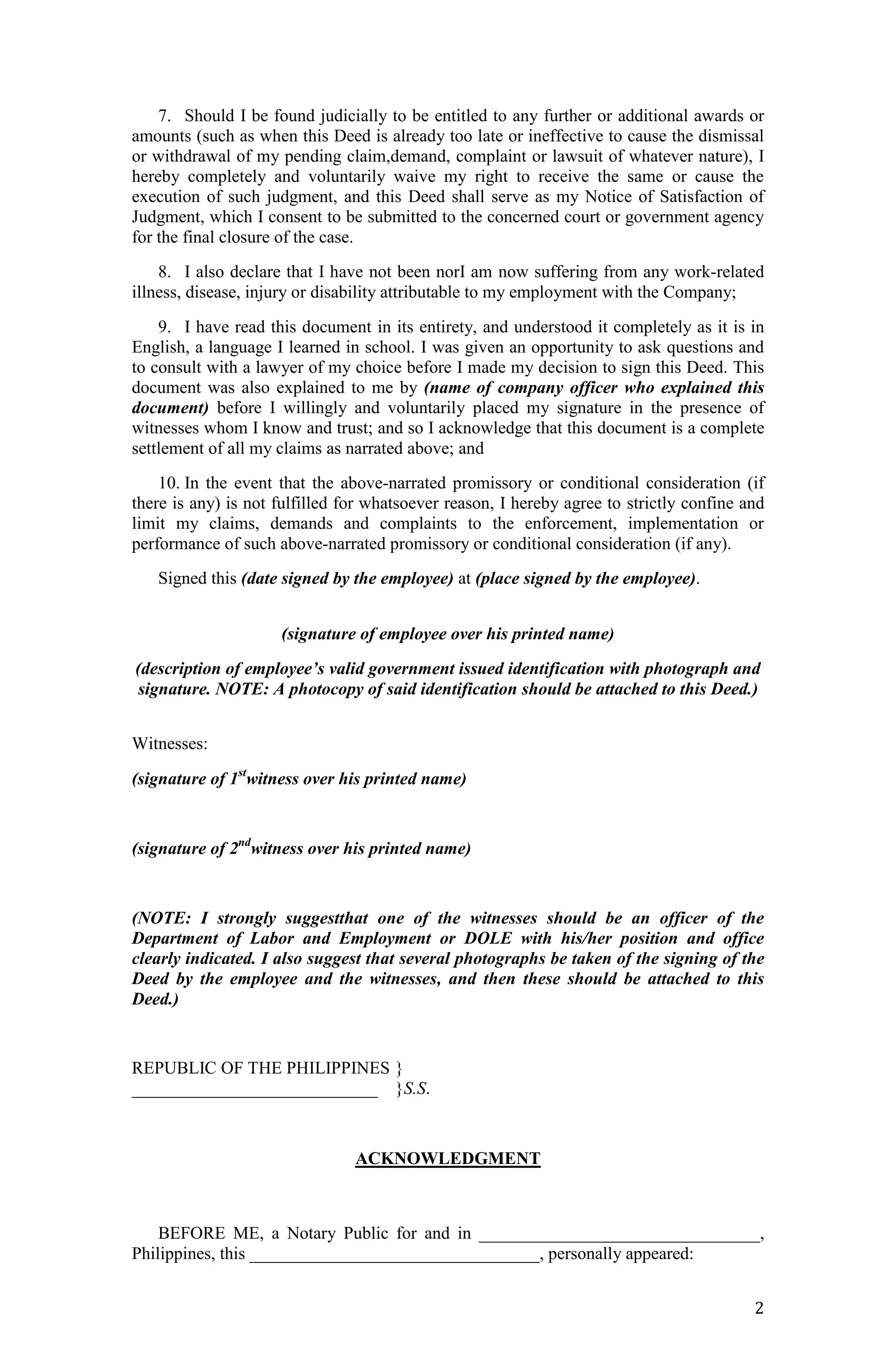 Quitclaim (SAMPLE FORM) | DOCX