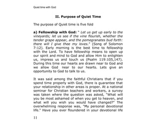 Quite Time With God | PDF