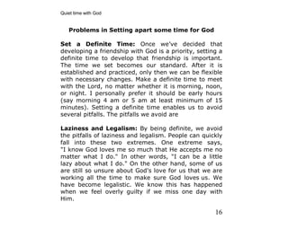 Quite Time With God | PDF